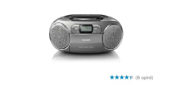 Philips AZB600/12 Srebrny, Radiomagnetofon CD - cena i opinie - OleOle!