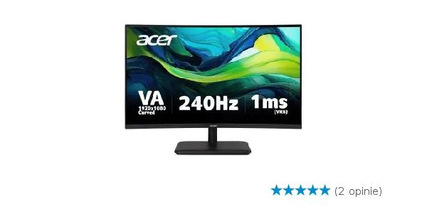 Acer ED270X 27" Full HD VA 240Hz 1ms Zakrzywiony Gamingowy, Monitor LED ...
