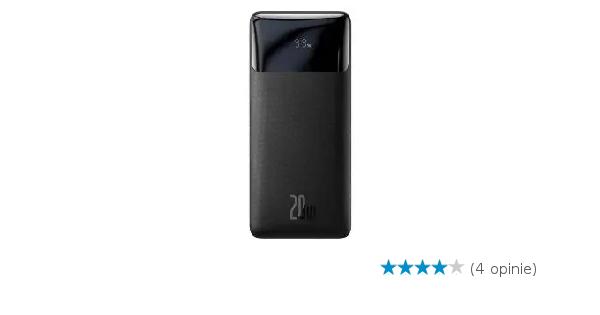 Baseus PPDML-L01 Bipow 10000mAh 2xUSB USB-C 20W Czarny, Powerbank - cena i opinie - OleOle!