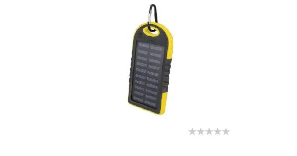 Setty Solar Travel Battery 5000mAh Żółty, Powerbank solarny - cena i ...