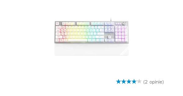 Krux Frost Silver-White RGB Biały, Klawiatura membranowa - cena i ...