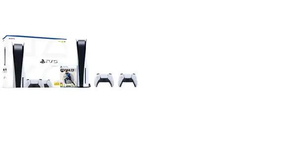 Sony PlayStation 5 (PS5) z napędem + Dodatkowy Pad Biały + FIFA 23 ...
