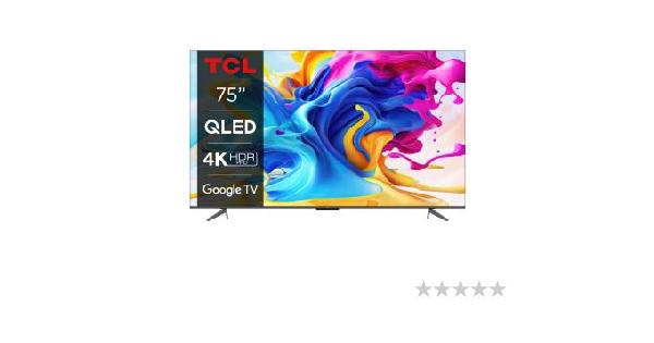 Telewizor TCL 75C645 75" QLED 4K Google TV Dolby Vision Dolby Atmos DVB ...