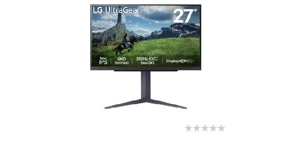 LG UltraGear 27GS85Q-B 27" 2K Nano IPS 180Hz (O/C 200Hz) 1ms Gamingowy ...