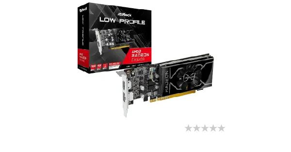 ASrock Radeon RX 6400 Low Profile 4GB GDDR6 64bit FSR, Karta graficzna ...