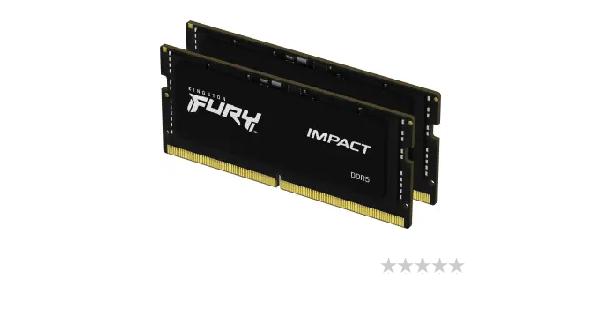 Kingston FURY Impact DDR5 32GB (2 x 16GB) 4800 CL38 SODIMM Czarny, Pamięć SO-DIMM - cena i ...