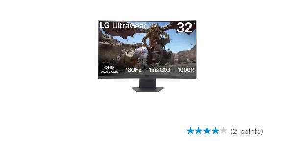 LG UltraGear 32GS60QC-B. 31,5" 2K VA 180Hz 1ms Zakrzywiony Gamingowy ...