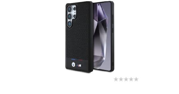 BMW Leather Tricolor Stripe MagSafe do Galaxy S25 Ultra Czarny, Etui ...